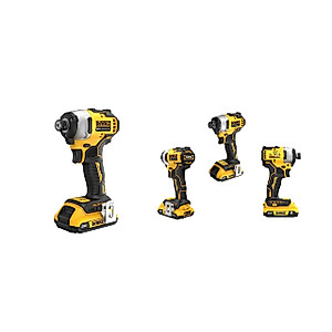DEWALT ATOMIC 20V-Max Brushless/Cordless Compact 1/4 in. Impact Driver Kit w/Charger, 2.0Ah-Battery, Bag&Belt Clip