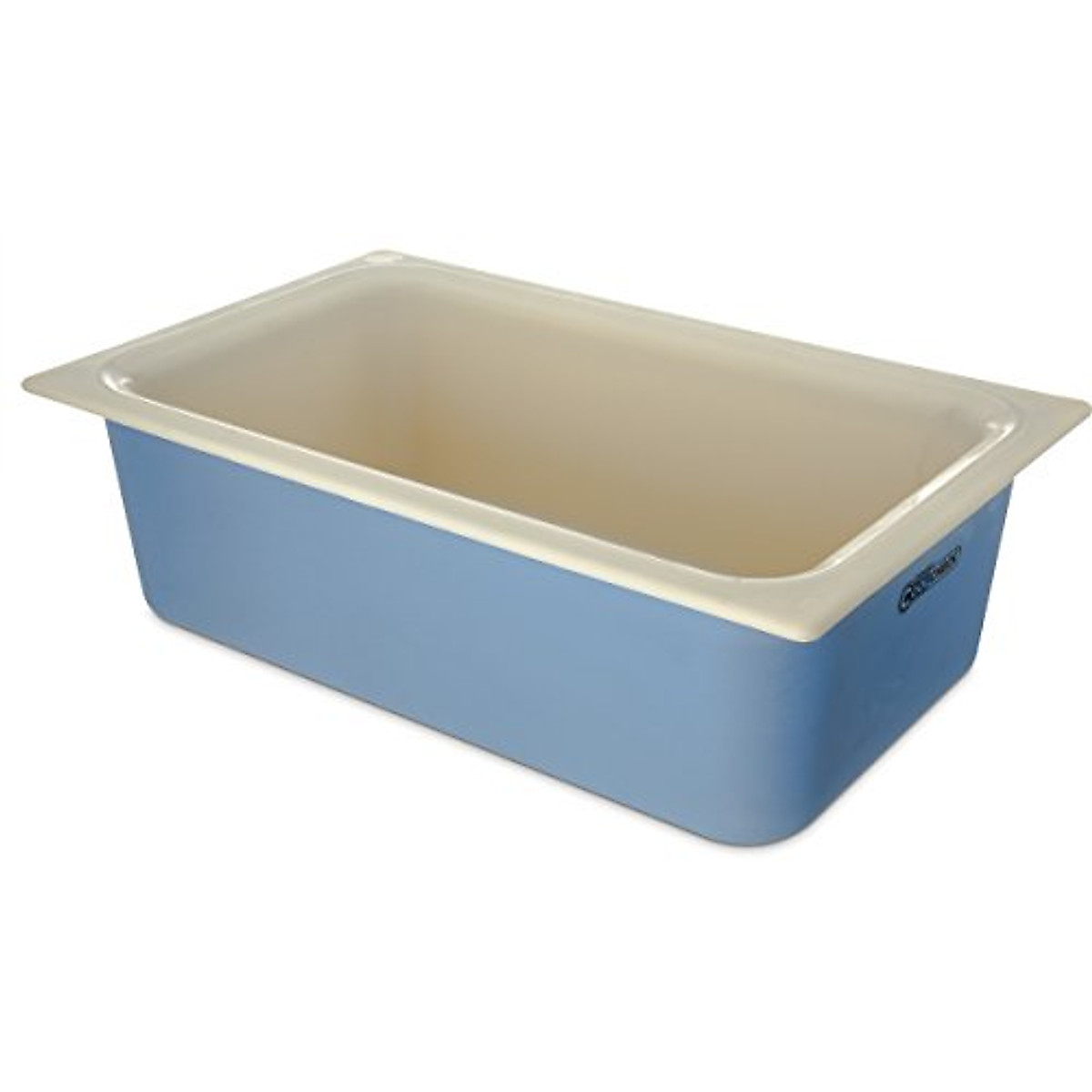 Carlisle FoodService Products CM1100C1402 Coldmaster CoolCheck 6" Deep Full-Size Insulated Cold Food Pan, 15 Quart, Color Changing, White/Blue