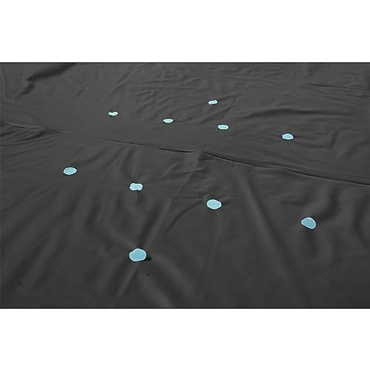 Bestway Round PVC 16 Foot Pool Cover for Above Ground Pro Frame Pools with Drain Holes and Secure Tie-Down Ropes, Black (Cover Only)