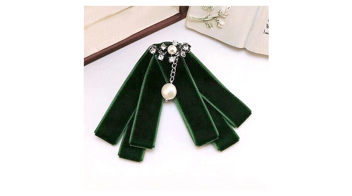 VATIN Green Velvet Ribbon - Luxurious 10 Yards