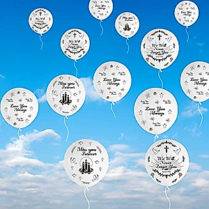 100Pcs Memorial Balloons, White Remembrance Funeral Celebration Latex Balloons, Miss You Forever Love You Always We Will Never Forget You Balloons for Funeral Memorial Services Supplies