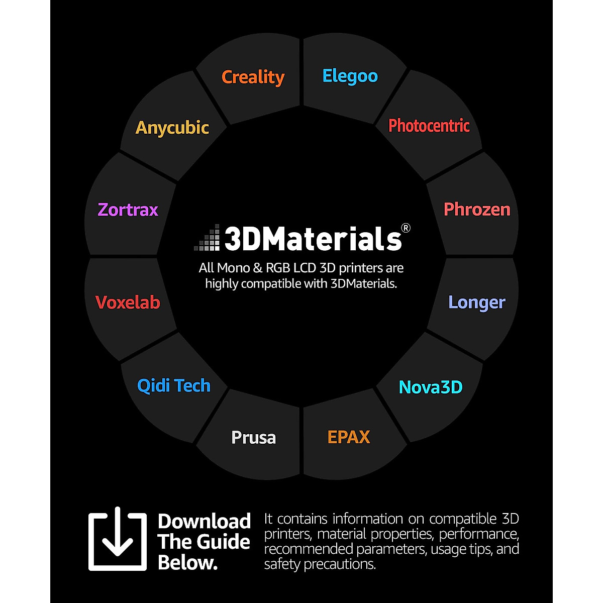 SuperFast 4K 3D Printer Resin Water Washable, 50um Print in 0.6 sec, Made in Korea by 3DMaterials (1000g, Amber)