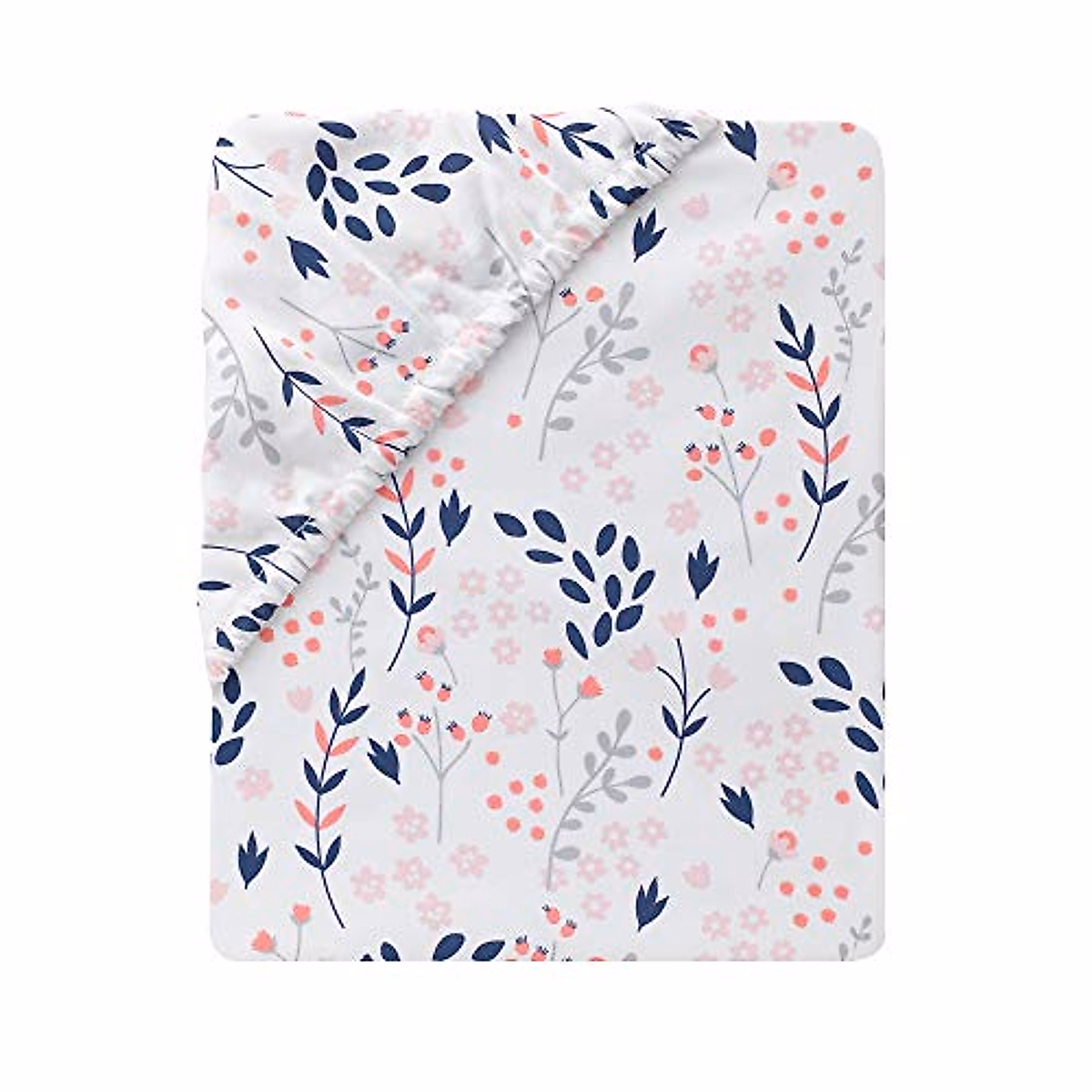 Lambs & Ivy Forever Friends 4-Piece Nursery Crib Baby Bedding Set - Blue, Pink