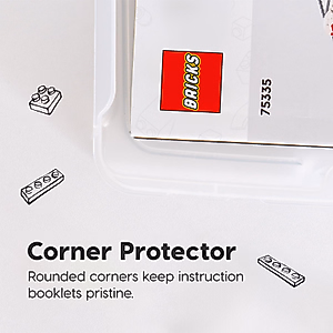 IRIS USA 3-Tier Scrapbook Storage Unit with Organizer Top, Fits 12" x 12" Papers, for Tools Office Art and Craft Supplies Desktop Organizer Built in Handle, White/Clear