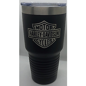 Harley Davidson Logo - Polar Camel Stainless Steel Tumbler - 30 oz - Black