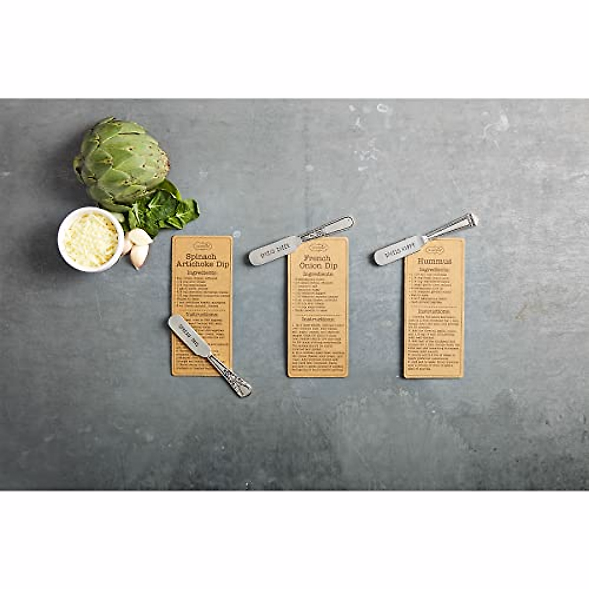 Mud Pie Recipe Spreader Set, 5.5", Spinach