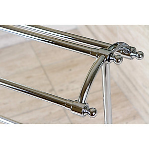 Kingston Brass CC2291 Vintage Freestanding Towel Rack, 29-1/2-Inch Height, 28-Inch Width, Polished Chrome