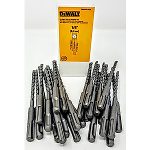(25-pack) Dewalt DWAF5417B25 DWAF5417 1/4" x 6" SDS Rotary Hammer Bits