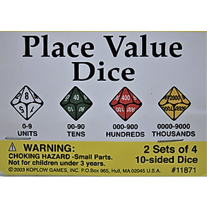 Place Value Dice Toys & Games Games Kop11871 Koplow Games Inc.
