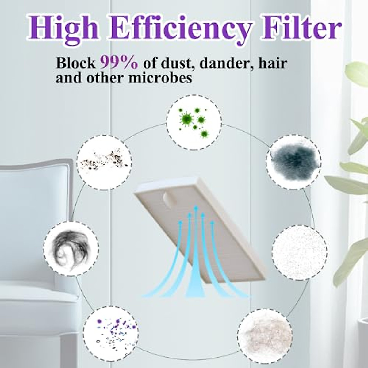 E10s Replacement Parts Accessories Compatible with Eureka E10s Robot Vacuum Cleaner, Including 1 Main Brush, 2 Hepa Filters, 2 Mop Pads, 2 Edge-Sweeping Brushes (11Pc)