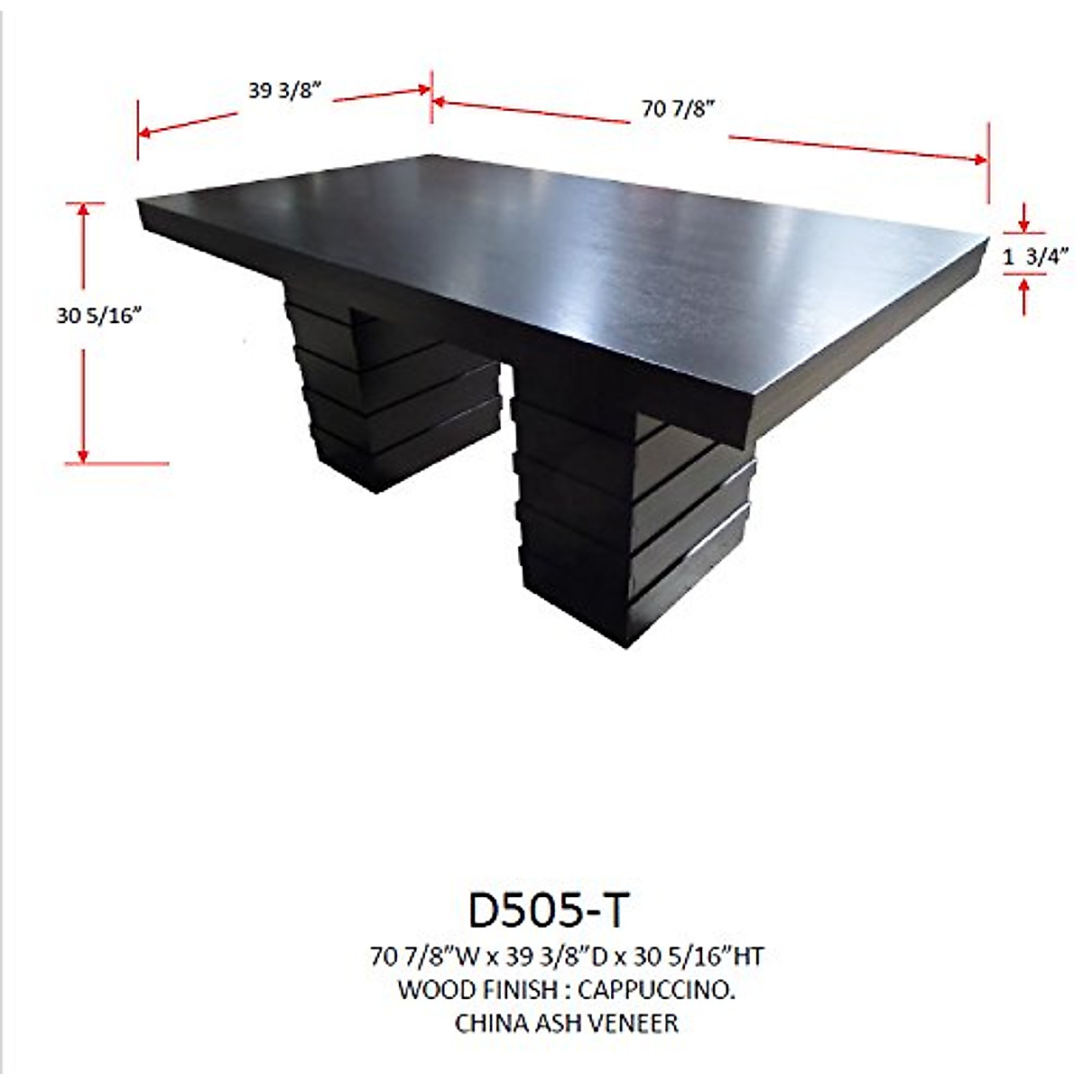 Kings Brand Furniture Bierce Table, Black