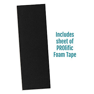 Teak Tuning Teak Swap Fingerboard Deck & Colorblock Wrap - White Snow - Pro Shape & Size, 32mm x 97mm - Maple Deck with Semi-Permanent Vinyl Colorblock