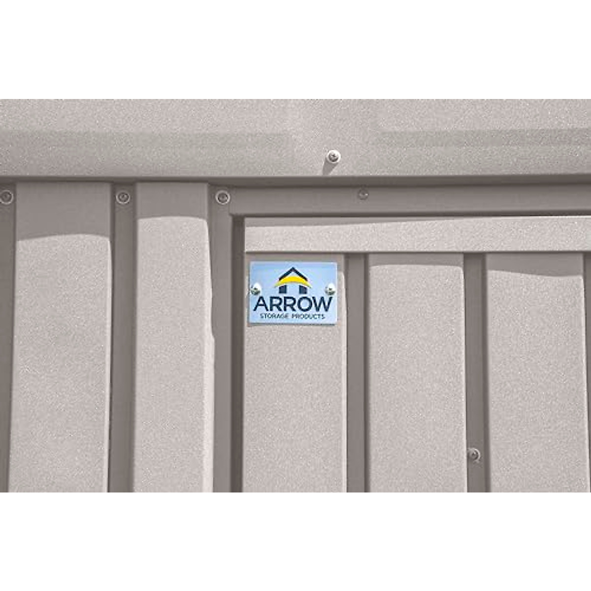 Arrow Shed Elite 6' x 4' Outdoor Lockable Steel Storage Shed Building with Pent Roof, Cool Grey