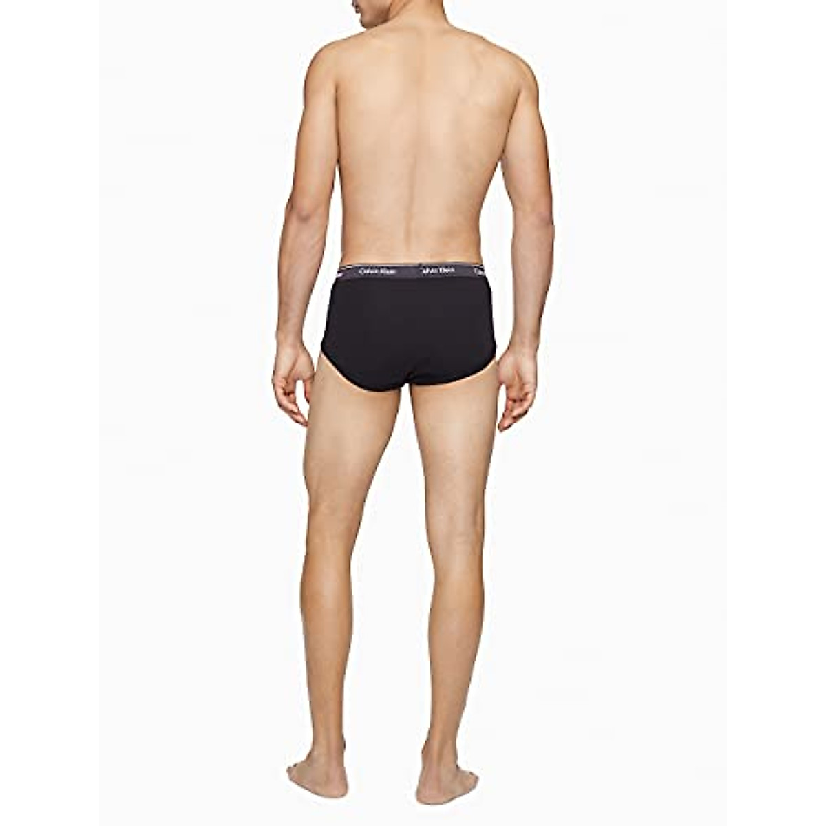 Calvin Klein Men's Cotton Classics Multipack Briefs, Black Bodies W/LAQUER, RIVERBED Heather, RIVERBED, Phantom, Chino Blue, Heather Grey, S