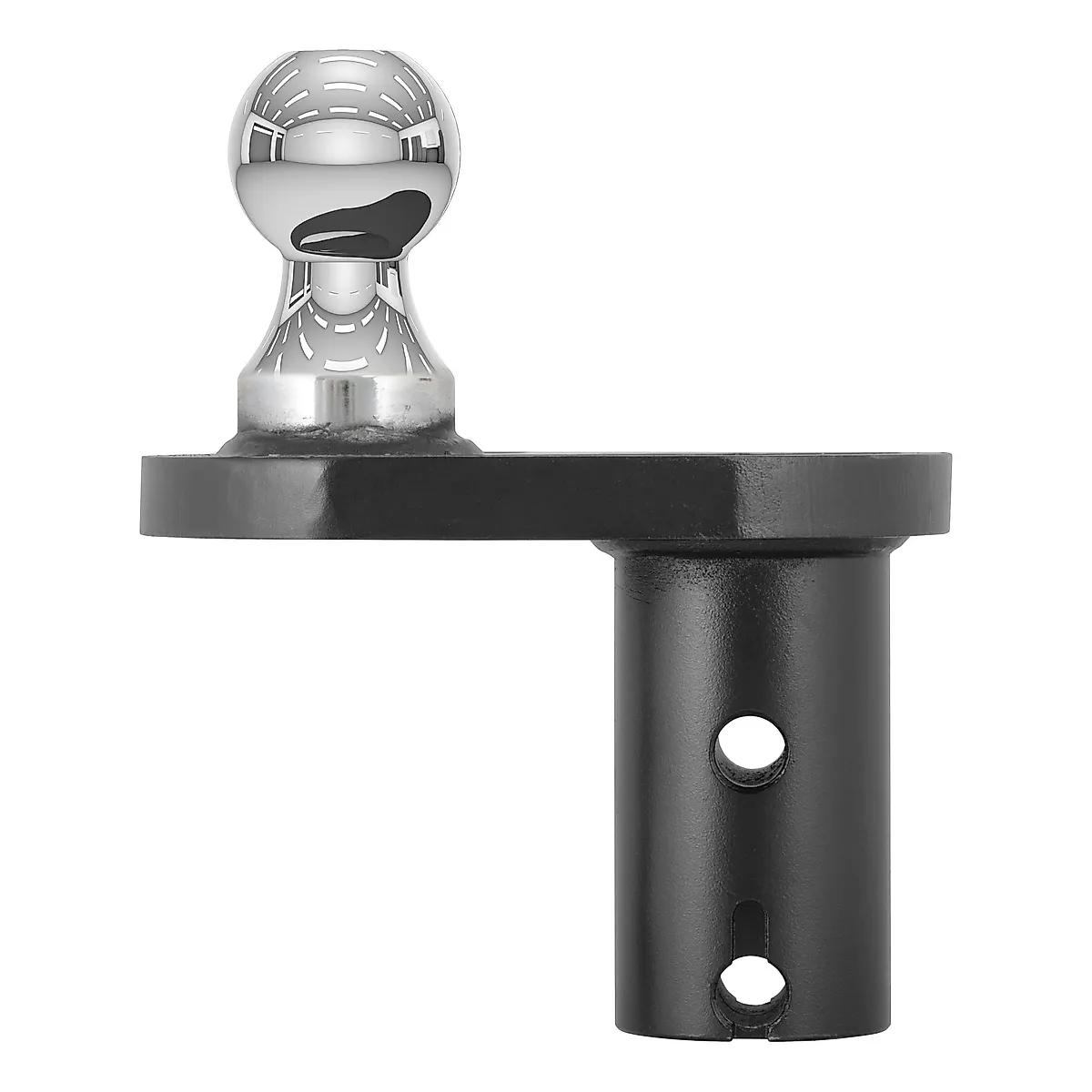 CURT 60602 Double Lock Offset Gooseneck Ball, 4-Inch Offset, 20,000 lbs, 2-5/16-Inch Diameter , Black