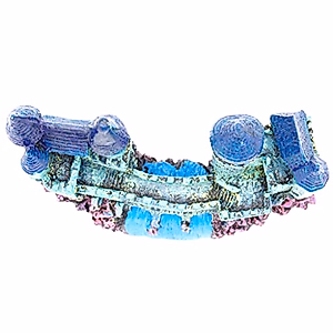 NW Wholesaler Fish Tank Castle Decoration - Fish Hideaway for Aquarium Décor (Waterfall Way)