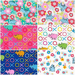 Robert Kaufman Kaufman Horton Kindness Fat Quarter Bundle 7pcs, Multi