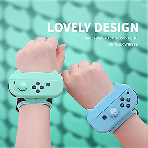 NANANINO Switch Wrist Bands, Cute and Comfortable Wristbands for Just Dance 2024 Nintendo Switch, Switch Joy Con Wrist Bands for Switch Boxing Games