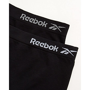 Reebok Girls' Underwear - Seamless Cartwheel Shorties (4 Pack), Size 12-14, BlackGreyCharcoalSpacedye