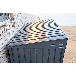 Arrow Sheds 6' x 3' Outdoor Steel Storage Shed, Grey