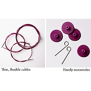 Knit Picks Options Wood Interchangeable Knitting Needle Set - US 4-11 (Rainbow)