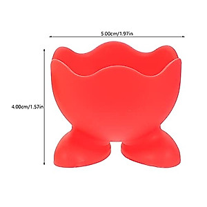 BESTOYARD 12pcs Silicone egg tray makeup sponge drying stand sphere egg cups for display breakfast maker egg boiler molds cup easter egg cups egg topper poached eggs storage