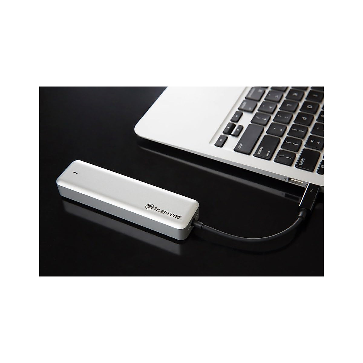 Transcend 960GB JetDrive 825 Thunderbolt Ahci PCIe Portable SSD Solid State Drive TS960GJDM825, Black