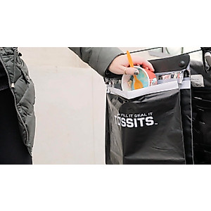 Tossits Disposable Garbage Bags (Set of 7) - Leakproof, Smellproof - Large, Car-Friendly