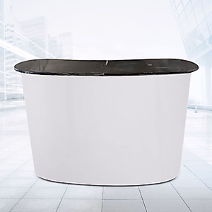 Show Salon Reception Desk Custom Pop Up Display Counter Table Stand Mall Shop Exhibition Trade Area Desk Tabletop for Salon Lobby Store Exhibition Counter Stand
