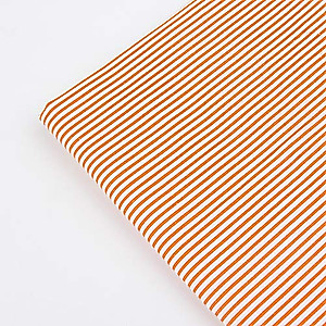 7Pcs 20" x 20" Cotton Fabric DIY Making Supplies Quilting Patchwork Fabric Fat Quarter Bundles DIY for Quilting Patchwork Cushions Cotton Fabric for Patchwork (20" x 20", Orange)