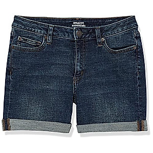 Amazon Essentials Women's 4" Denim Short, Dark Denim, 14