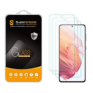 Supershieldz (3 Pack) Designed for Samsung Galaxy S21 5G [Not Fit for Galaxy S21 Ultra] Tempered Glass Screen Protector, Anti Scratch, Bubble Free