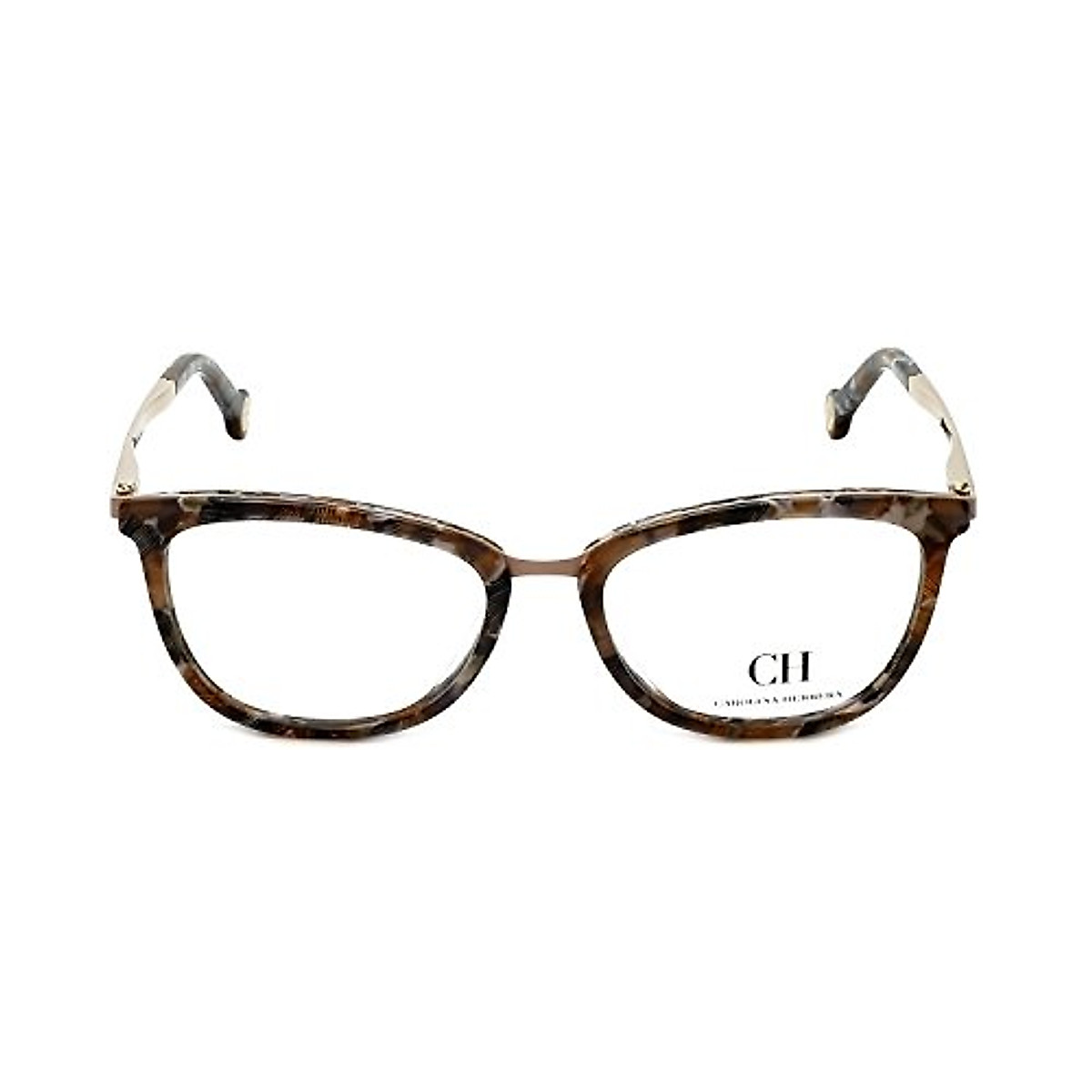Carolina Herrera Designer Eyeglasses VHE094K-0323 in Brown-Pattern 52mm DEMO LENS