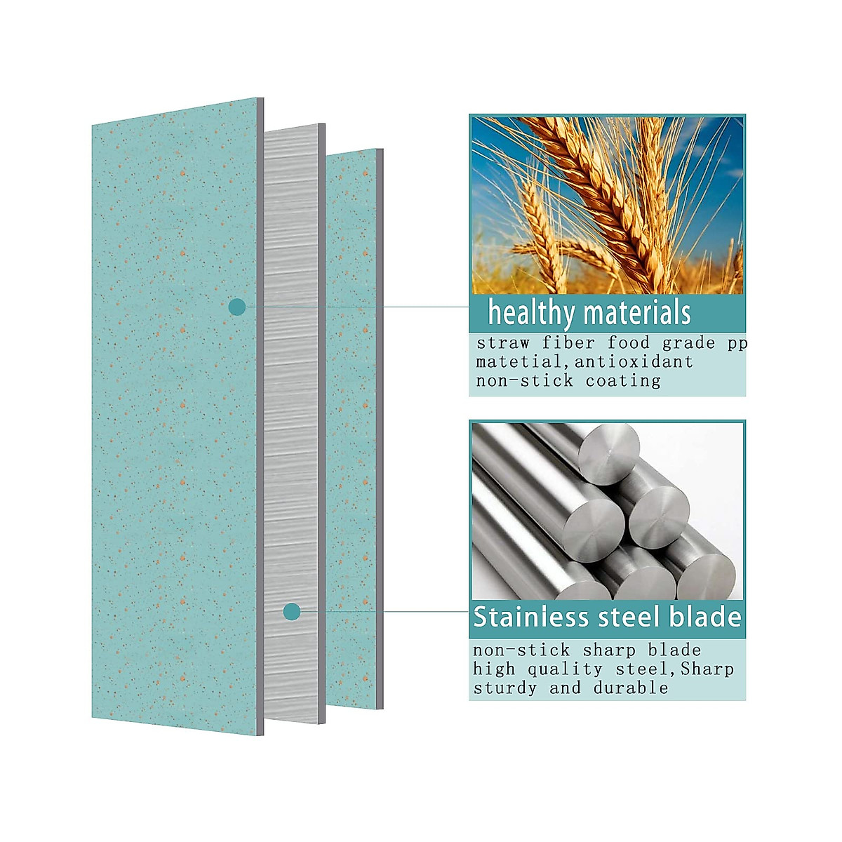 11 pcs Colorful Knife Set,Sharp Kitchen Knives Sets for Slicing Paring and Cooking, Professional Cute Pink Chefs Knife Set fit to Bbq RV Camping,Stainless Steel Knives, Scissors, Peeler&Cutting Board