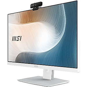 MSI Modern AM242TP AIO Desktop, 23.8" FHD Touchscreen, Intel Core i5-1135G7, 8GB Memory, 256GB SSD, WiFi 6, BT 5.1, FHD Webcam, White, Windows 10 Home (11M-484US)