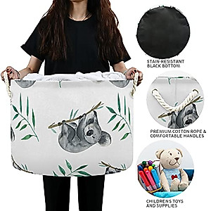 xigua Cotton Rope Basket Koala Bamboo Baby Laundry Basket Blanket Kids Toy Storage Basket Glove Box