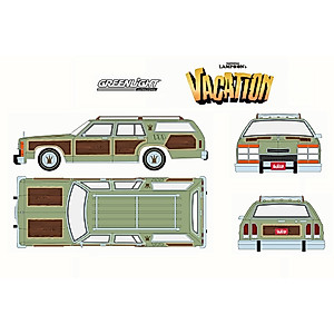 Greenlight National Lampoon's Vacation Family Truckster Wagon Queen 19013 - 1/18 Scale Diecast Model Toy Car