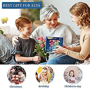 Bath Bombs for Kids with Surprise Toy Inside, Colorful Handmade Natural Bath Ball with Professionals Career Figurine, Children Moisturizing SPA Fizzy Bath Bomb with Coconut Oil Gift Set for Girl Boy