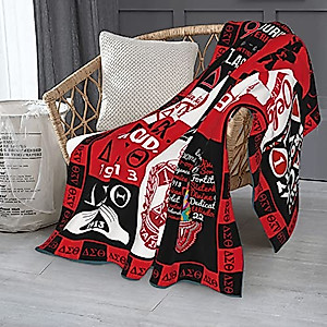 Sorority Gifts for Women Blanket 50"x60"Super Soft Flannel Throw Positive Blanket Gift for Girls