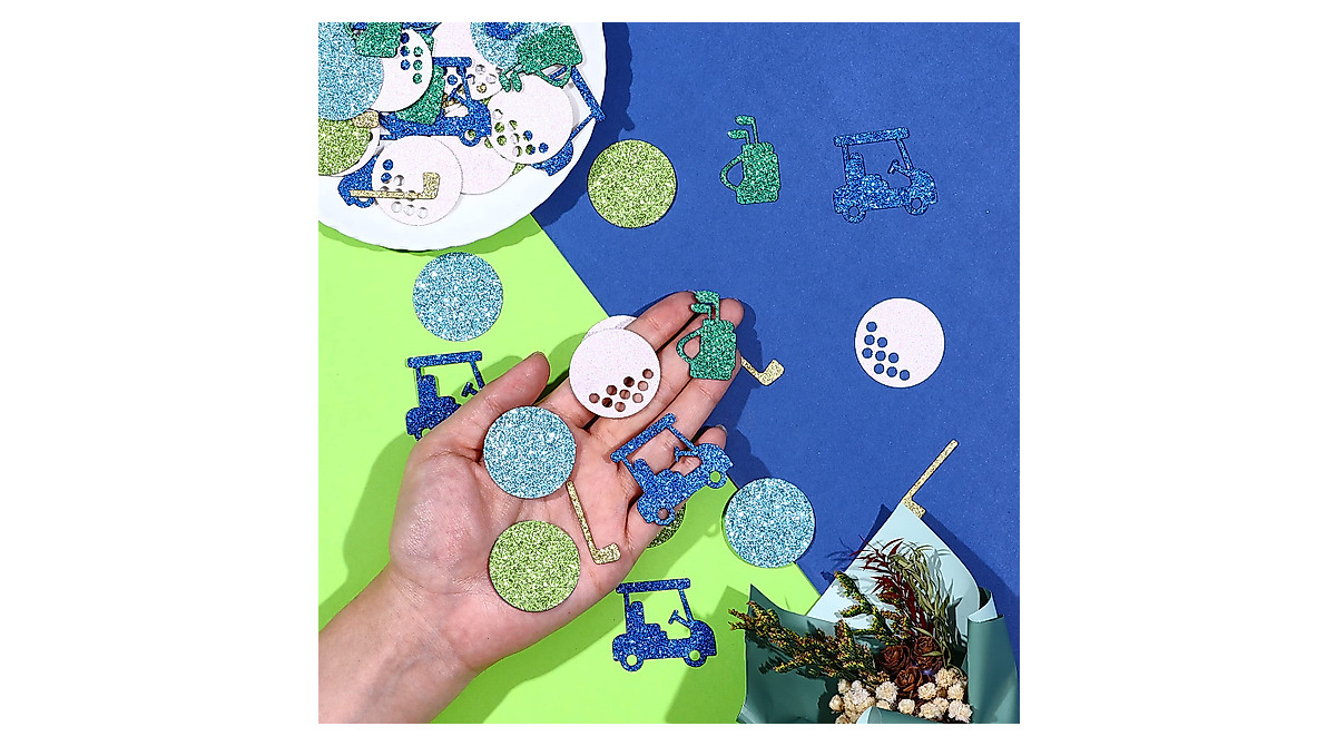 Golf Confetti 200Pcs for Birthday, Retirement & Baby Shower