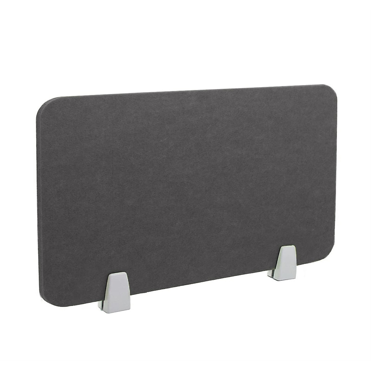 Icegrey Acoustic Desk Divider Privacy Panel Removable Sound Absorbing Desk Partition Board with 2 Clips for Student Call Centers Offices Braries Classrooms Library, Dark Grey, 23.4x15.6