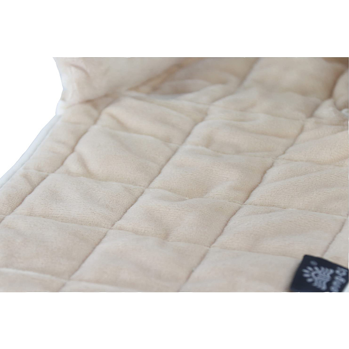 Long-Ci 2-in-1 Baby Insert Cushion Pad with Head Neck Body Support Pillow in Velvet for Newborn (Gray Beige)