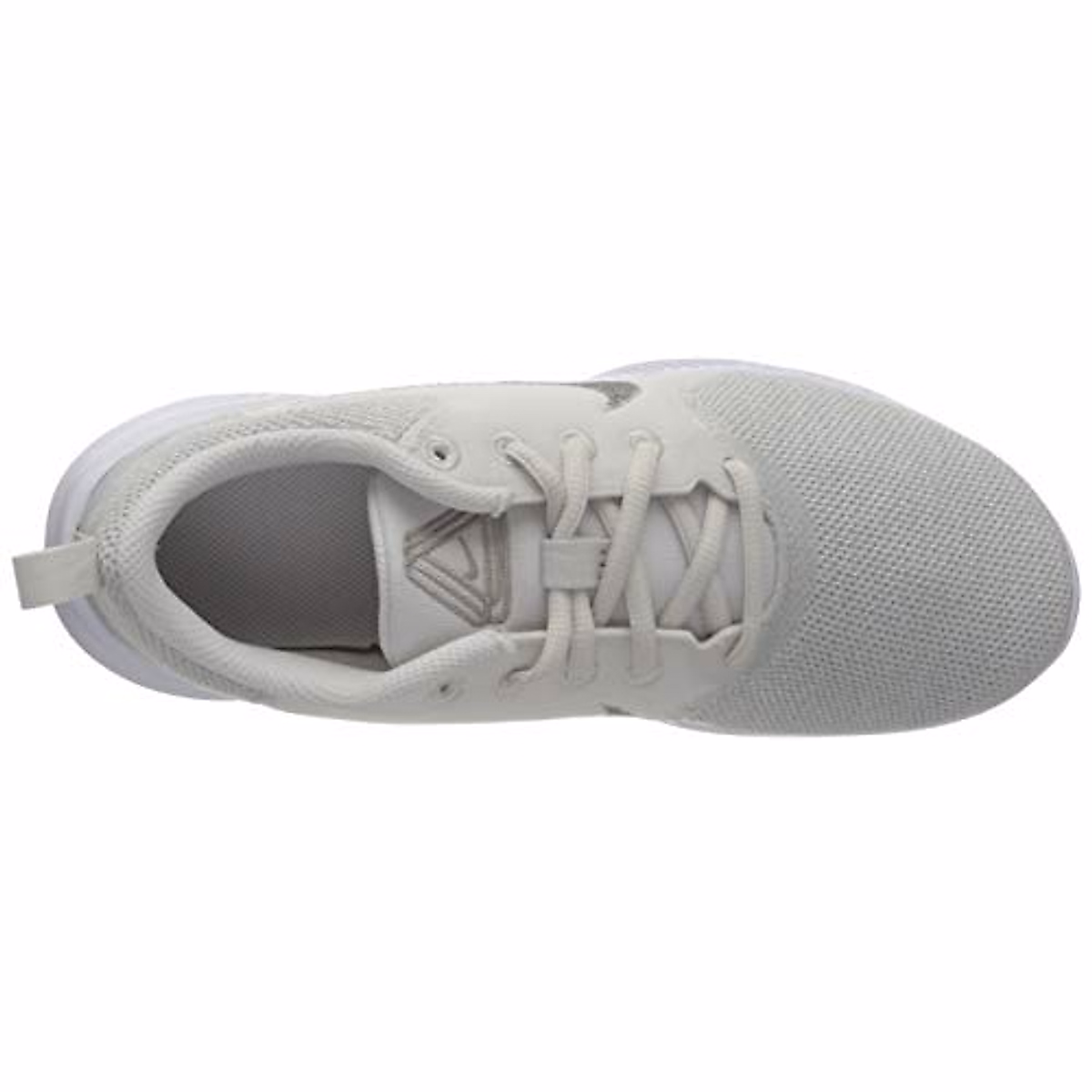 Nike Women's WMNS Flex Experience RN 10 Running Shoe, White MTLC Silver Platinum Tint Lt Smoke Grey, 6.5