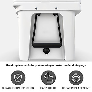 Cooler Drain Plug, 2 Pack Replacement, Compatible with Yeti Roadie, Tundra, and Tank Coolers and Fit for RTIC Coolers