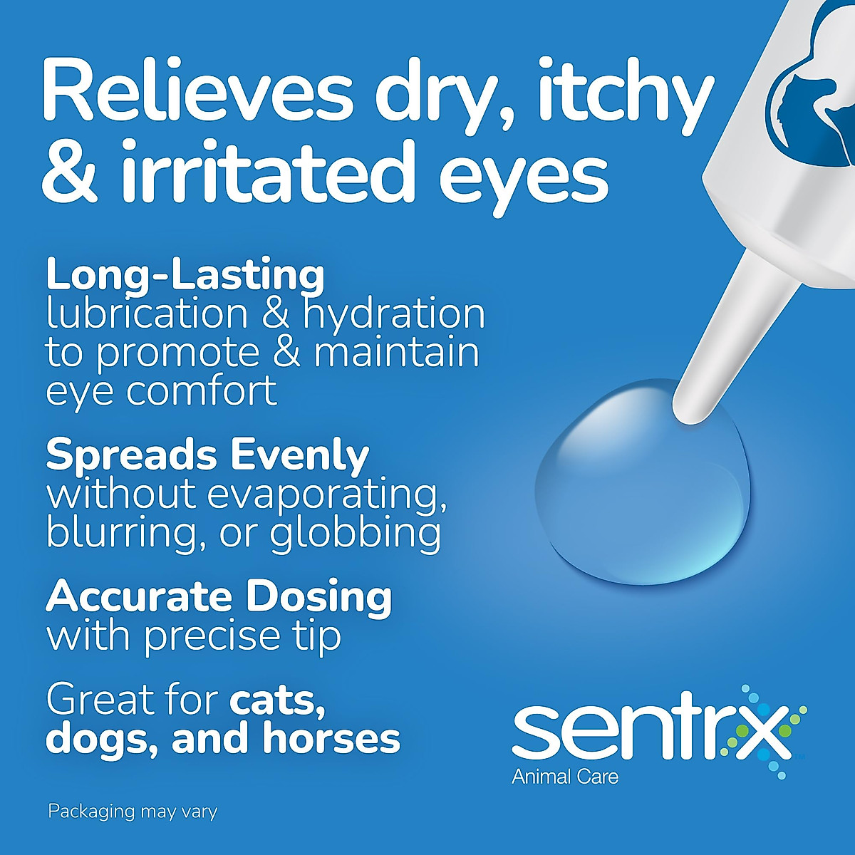 Sentrx Eye Lube Pro Plus + Hyaluron for Dogs, Cats, Horses, Dry Eye Relief, 20g, Pack of 6