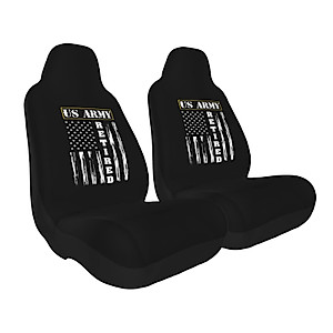 OSUKI Army Retired American Flag Car Seat Covers, Universal Fit for Auto Truck Van SUV, Easy Install