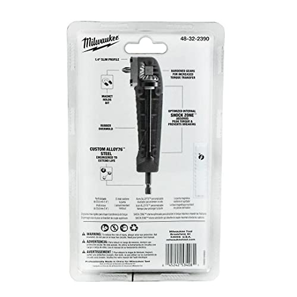 Milwaukee 48-32-2390 Shockwave Right Angle Adapter