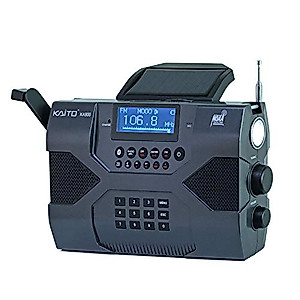 Kaito Emergency Radio Voyager Max KA900 Digital Solar Dynamo Crank Wind Up AM/FM/SW & NOAA Weather Stereo Radio Receiver with Bluetooth, Real-time Alert, MP3 Player, Recorder & Phone Charger, Black