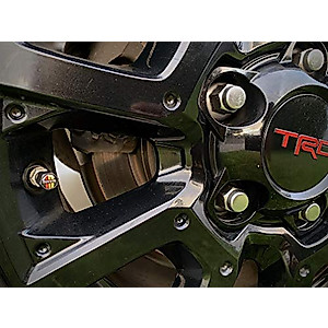 Tactilian Retro Toyota Valve Stem Cap - Red Orange Yellow Yota Aluminum with Rubber Ring Tire Wheel Rim Dust Cover fits Cars, Trucks, Bikes, Motorcycles, Bicycles - (4 Pack) (Retro Toyota)