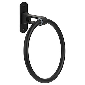 Treasures Towel Holder,Black Space Aluminum Wall Mounted Round Towel Ring Kitchen and Bathroom Hardware Pendant,Towel Hanger for Bathroom Organizer, Kitchen Storage